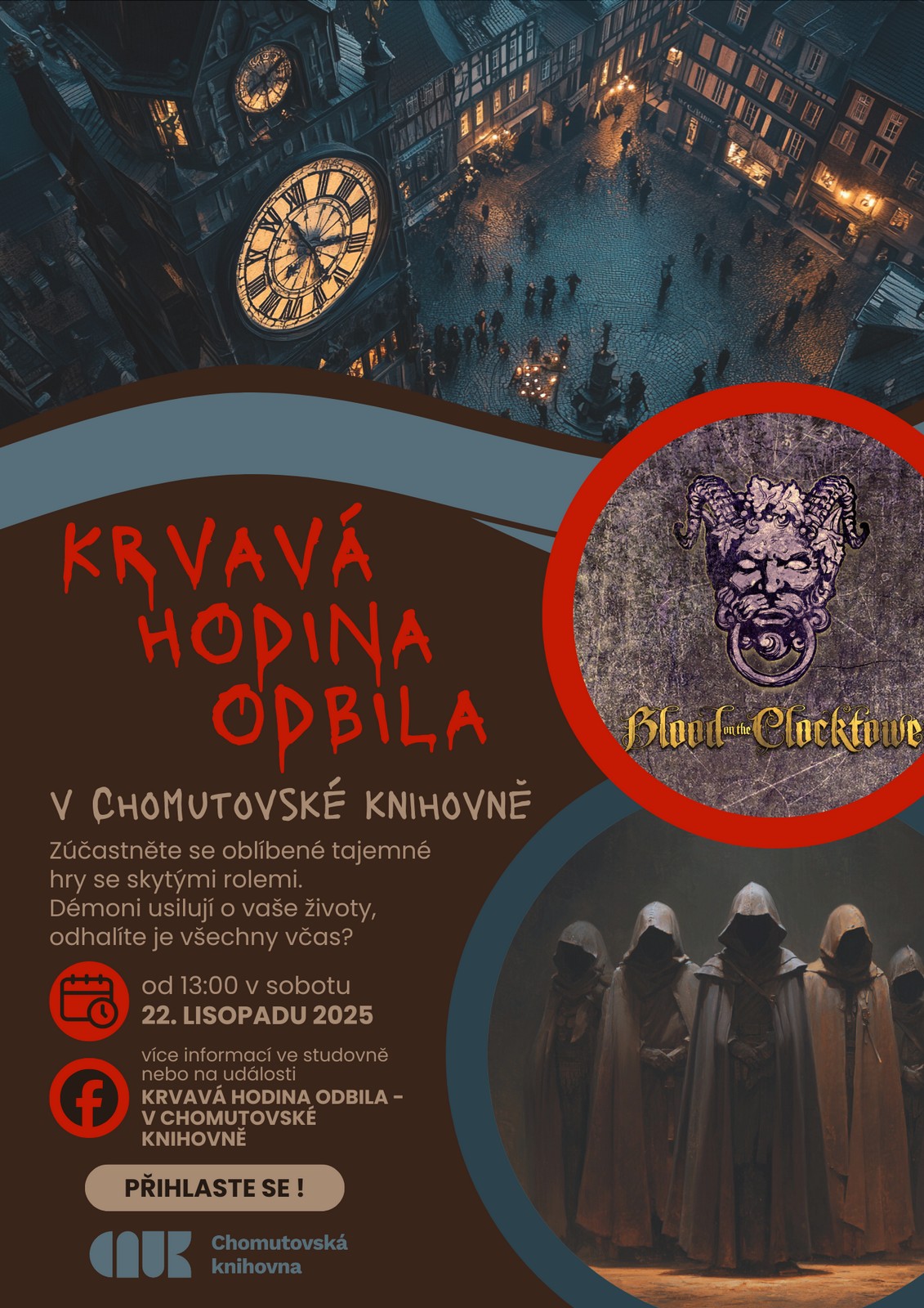 Krvavá hodina odbila: Chomutovská knihovna zve na temnou hru plnou ...